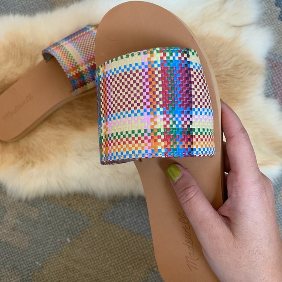 Madewell | Shoes | Nwt Madewell Plaid Sandals | Poshmark